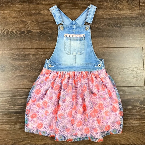 Jordache | Dresses | Jordache Girls Front Pocket Blue Jean Denim ...